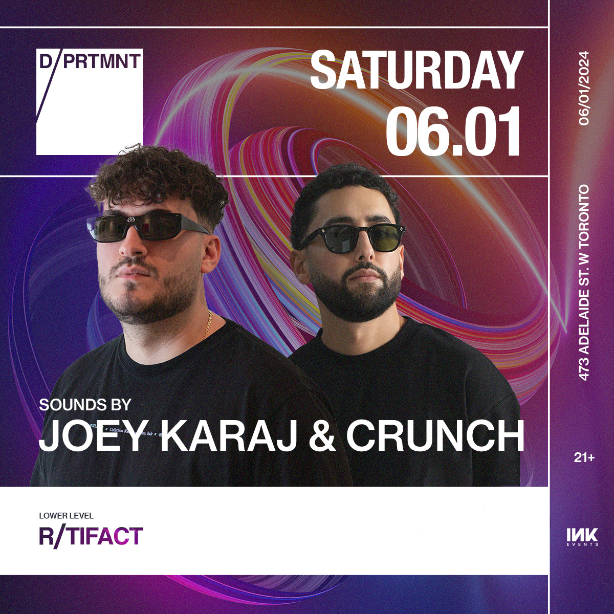 DPRTMNT SATURDAYS – JUNE 01 – DPRTMNT
