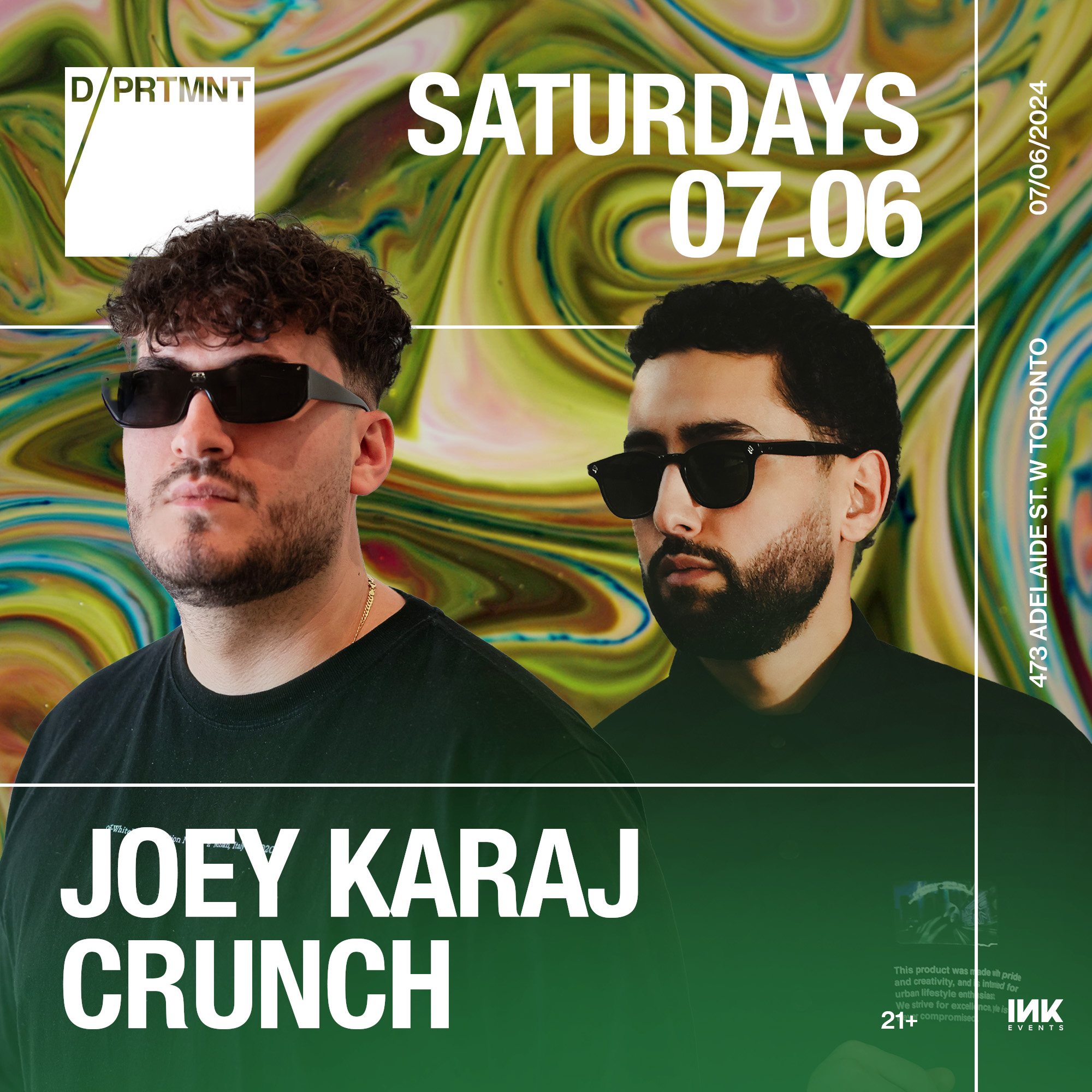 DPRTMNT SATURDAYS – JULY 06 – DPRTMNT
