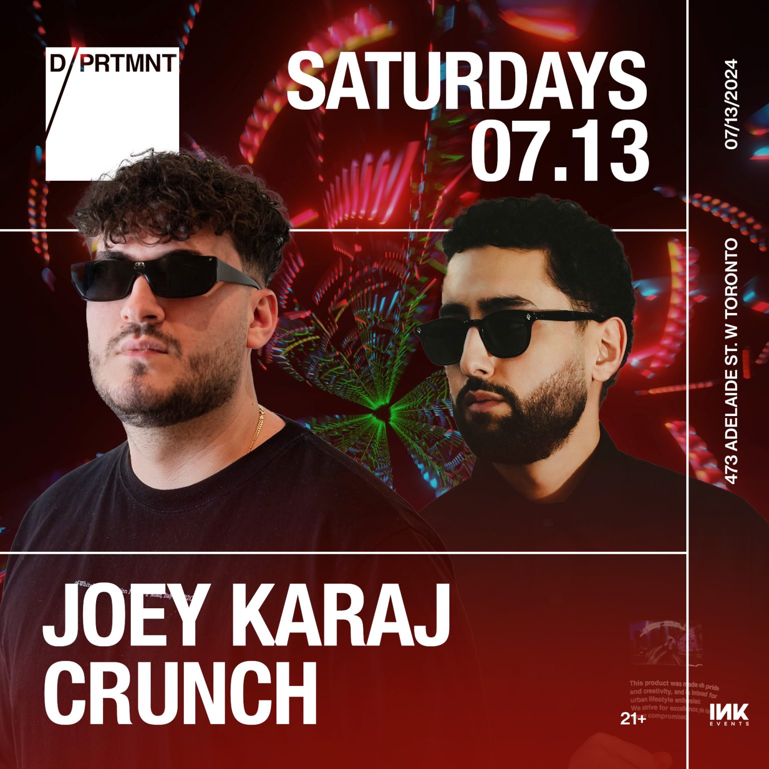 DPRTMNT SATURDAYS – JULY 13 – DPRTMNT