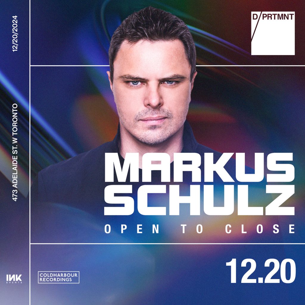 MARKUS SCHULZ (OPEN TO CLOSE SET) – DPRTMNT